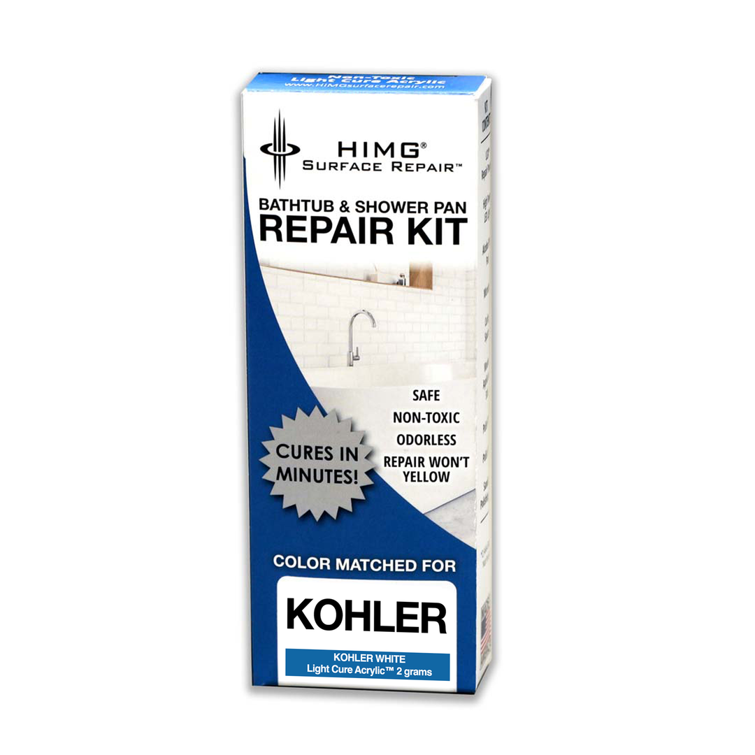 Kohler White - HIMG Bathtub and Shower Pan Repair Kit – HIMG® Surface ...